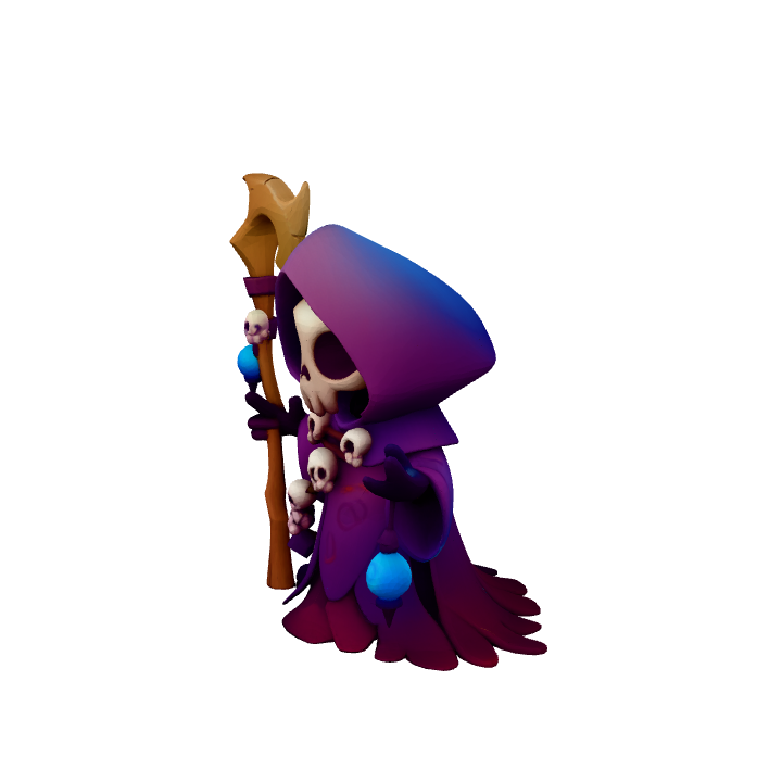 Cute Skeleton Mage Character - Free 3D Models on Pixabay