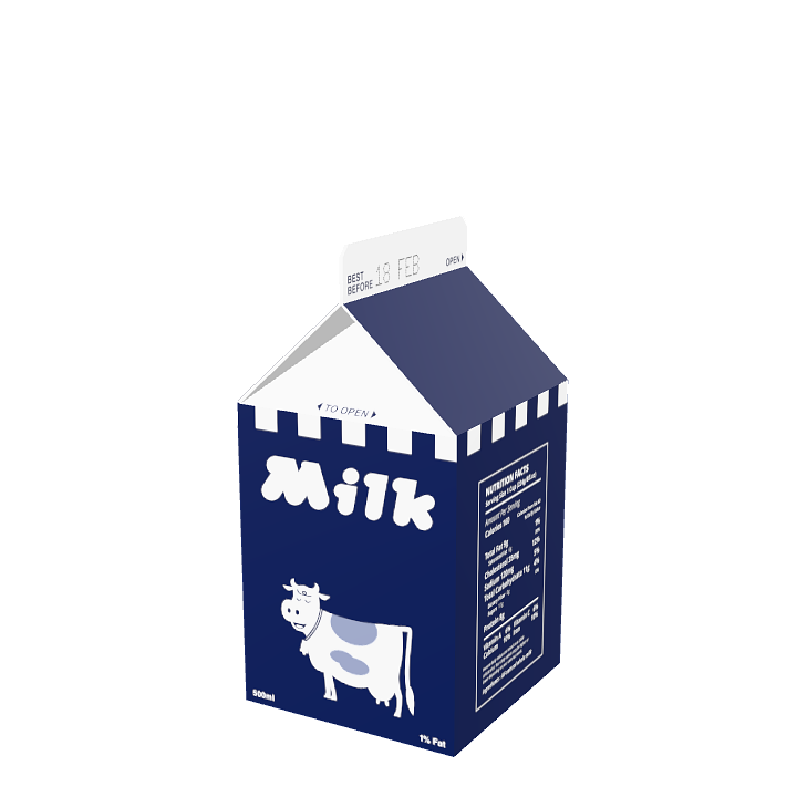 1+ Free Carton & Milk 3D models - Pixabay