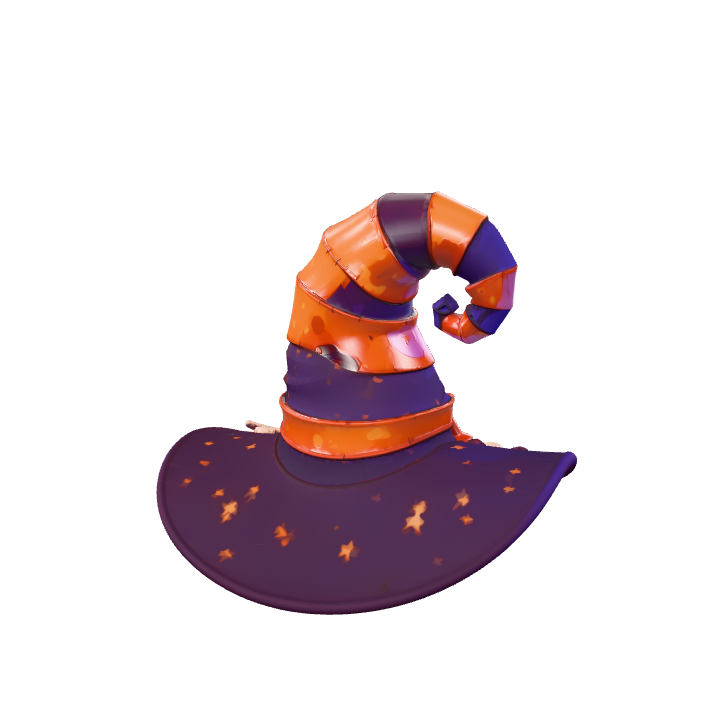 Halloween Witch Hat 3D Model - Free 3D Models on Pixabay