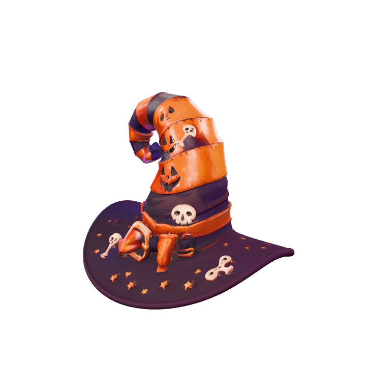 Halloween Witch Hat 3D Model - Free 3D Models on Pixabay