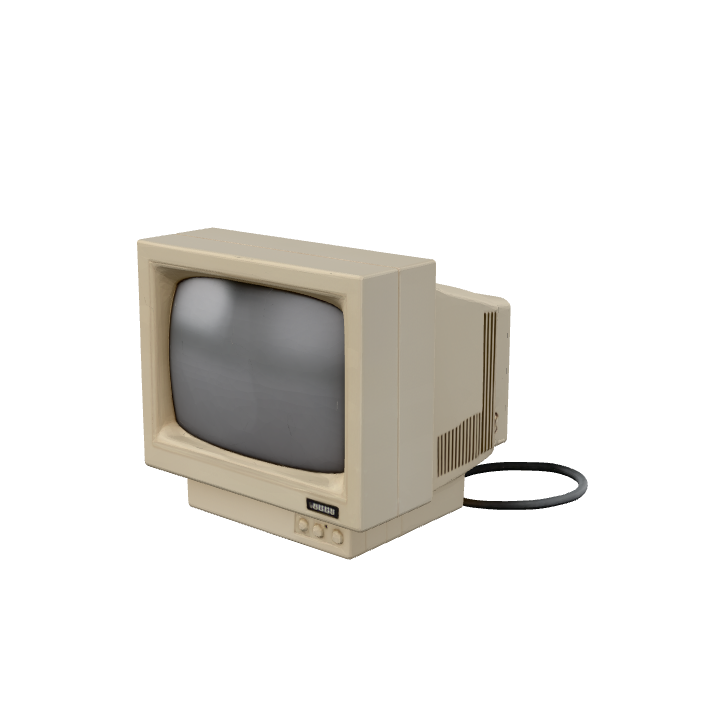 Crt Monitor 90S - Free 3D Models on Pixabay