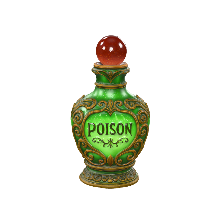 Bouteille De Poison 3D Potion - Modèles 3D gratuits sur Pixabay