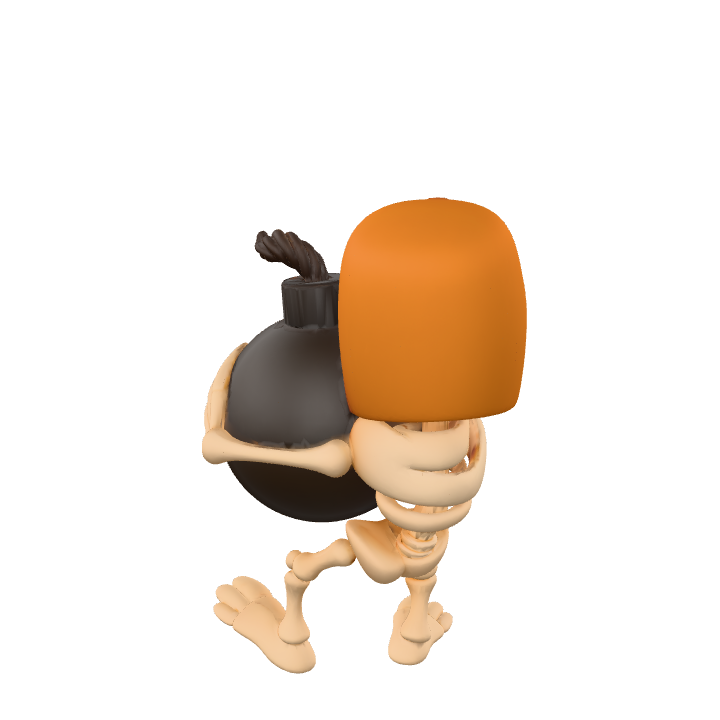 Skeleton Bomb Undead - Free 3D Models on Pixabay