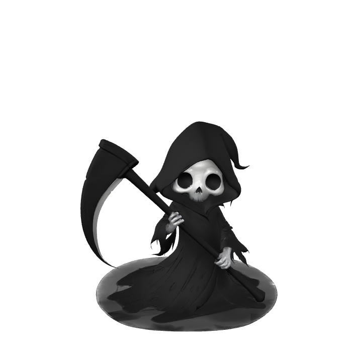 Grim Reaper Chibi Linda - Modelos 3D gratuitos en Pixabay