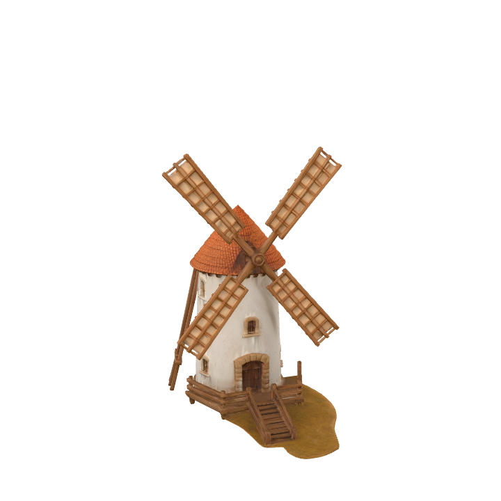 Moinho De Vento Antigo - Modelos 3D gratuitos no Pixabay