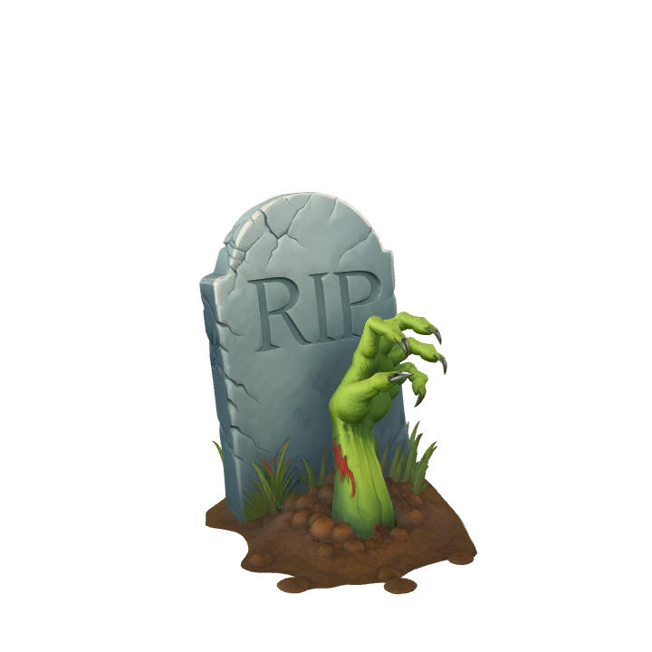 Grabstein Grab Halloween Zombie - Kostenlose 3D-Modelle auf Pixabay