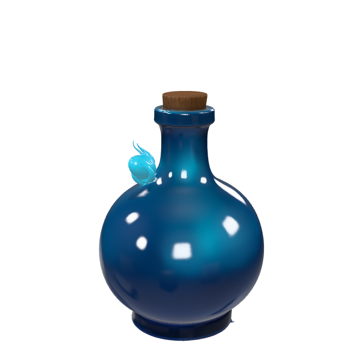 Blue Potion Magic Fantasy - Free 3D Models on Pixabay