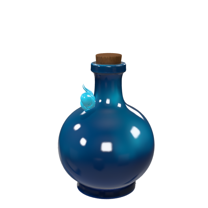 Blue Potion Magic Fantasy - Free 3D Models on Pixabay