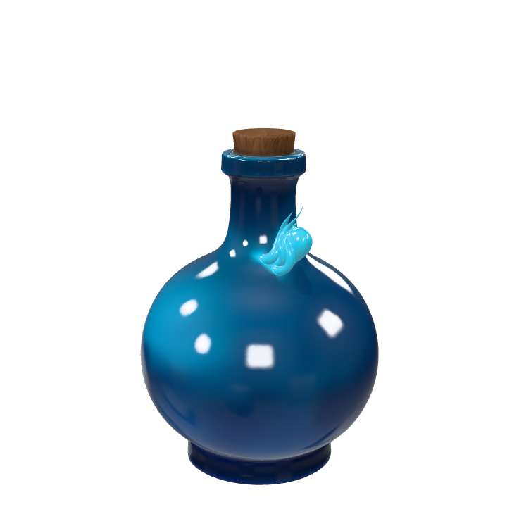 Blue Potion Magic Fantasy - Free 3D Models on Pixabay