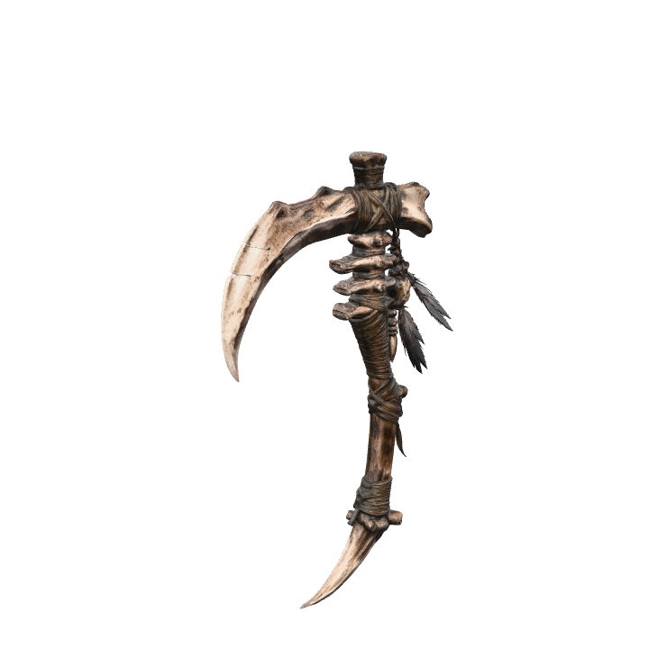 Bone Weapon Fantasy Scythe - Free 3D Models on Pixabay