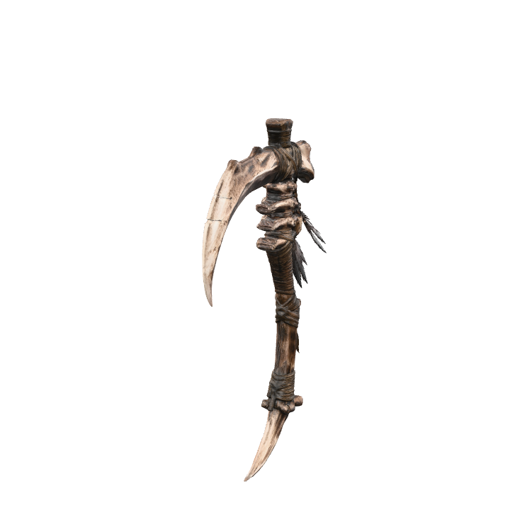 Bone Weapon Fantasy Scythe - Free 3D Models on Pixabay