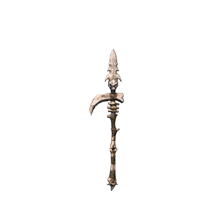 Bone Spear Staff 3D - Free 3D Models on Pixabay