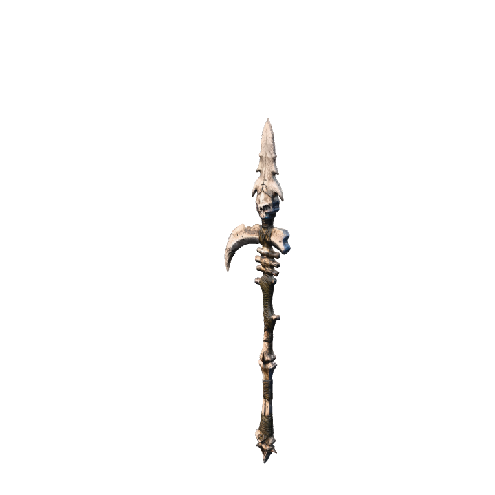 Bone Spear Staff 3D - Free 3D Models on Pixabay