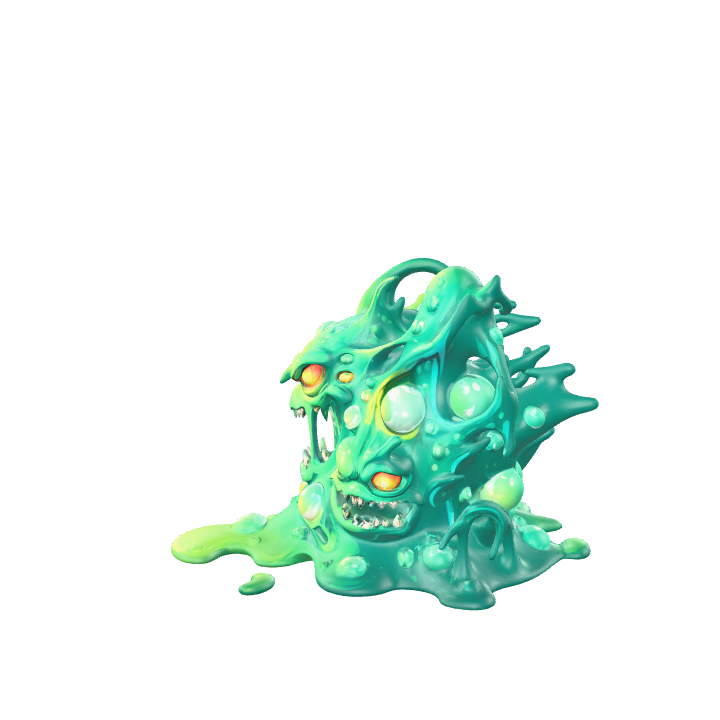 Slime Monster Blob - Free 3D Models on Pixabay