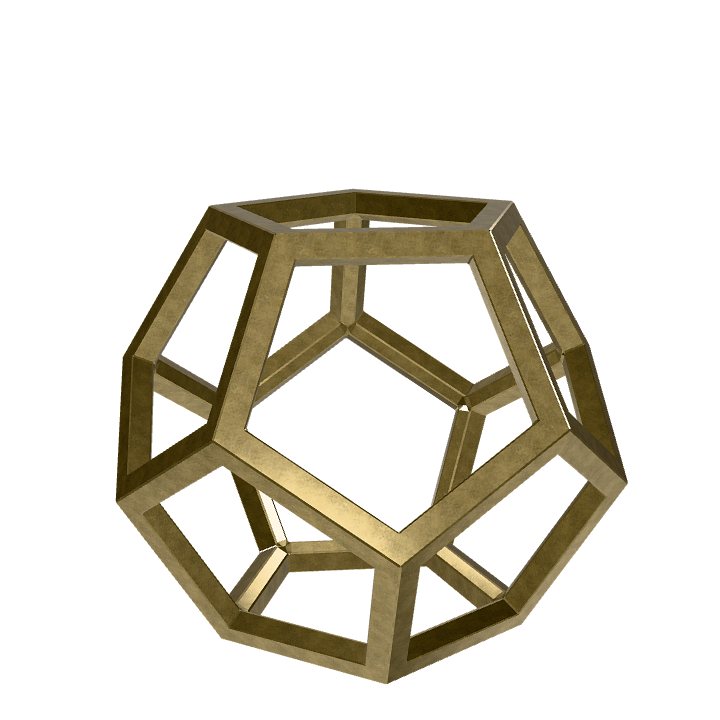 Dodecahedron Geometric Solid - Free 3D Models on Pixabay