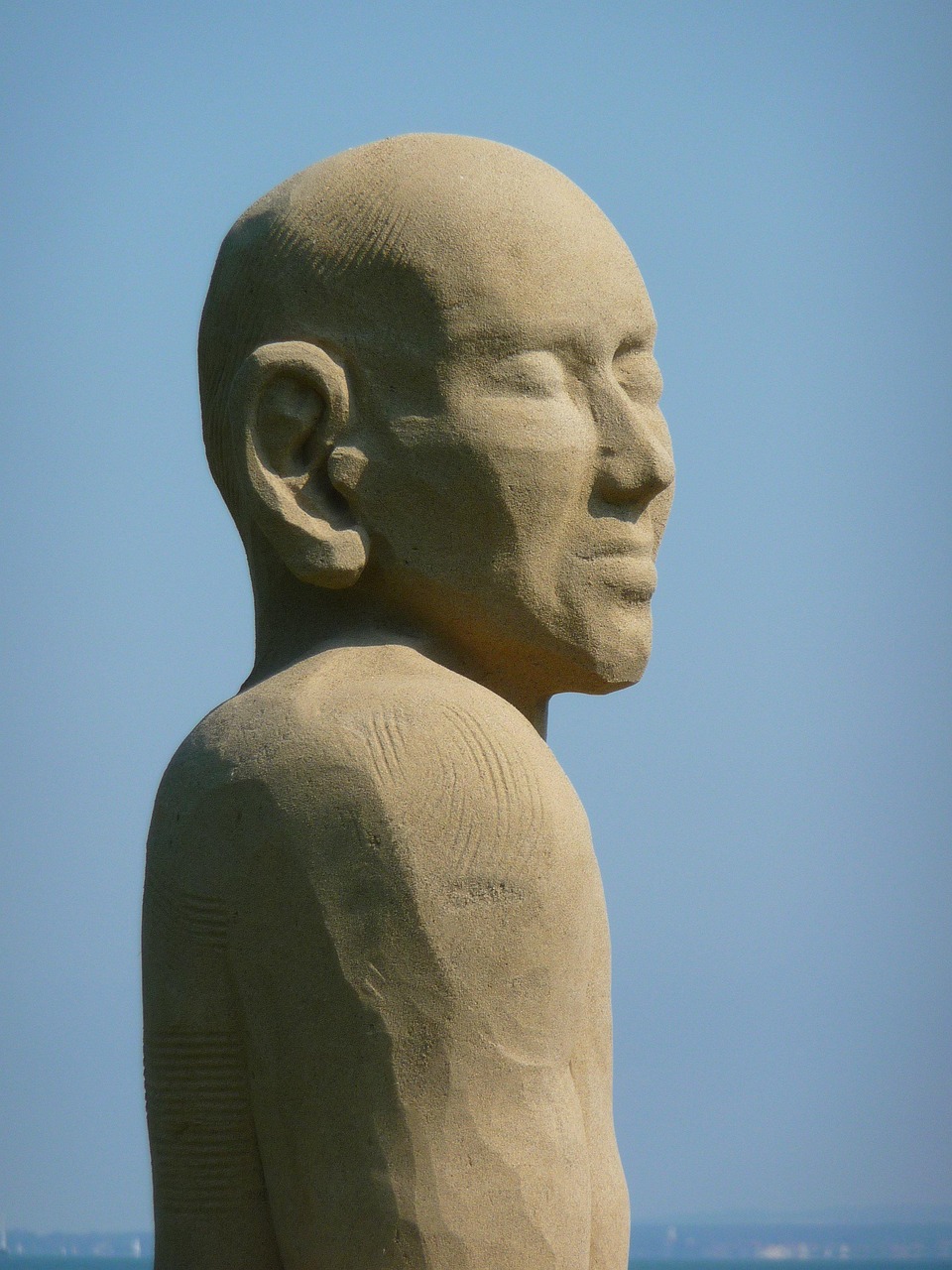 Sand Sculpture Man Face Lake - Free photo on Pixabay - Pixabay