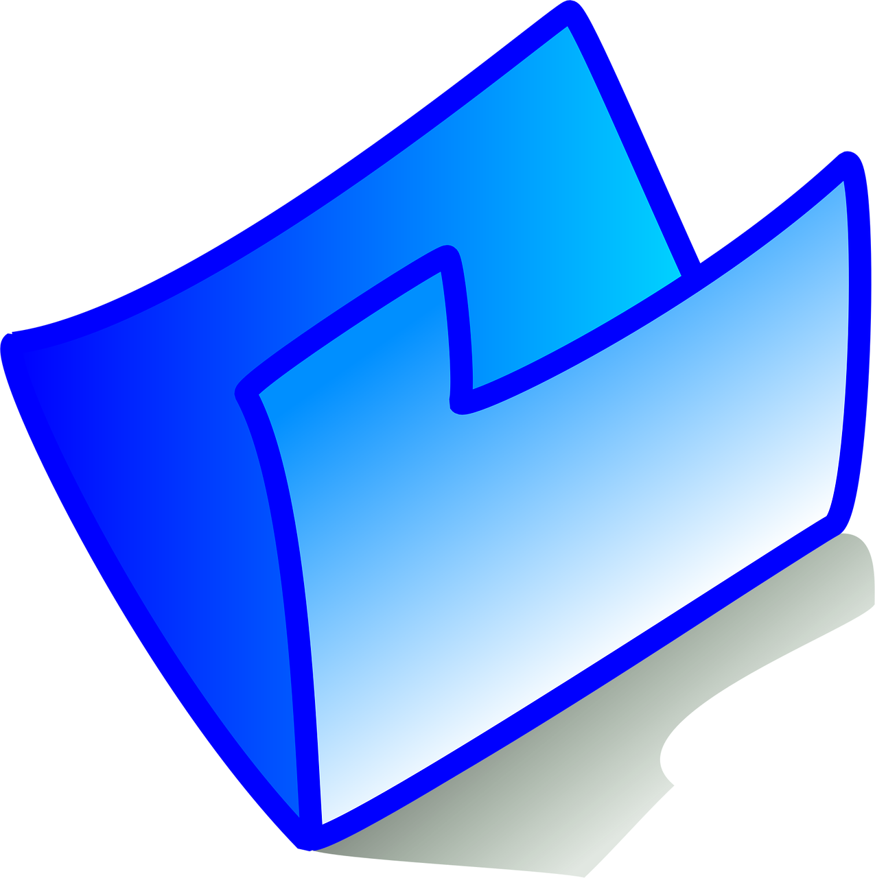Empty Folder Blue - Free vector graphic on Pixabay