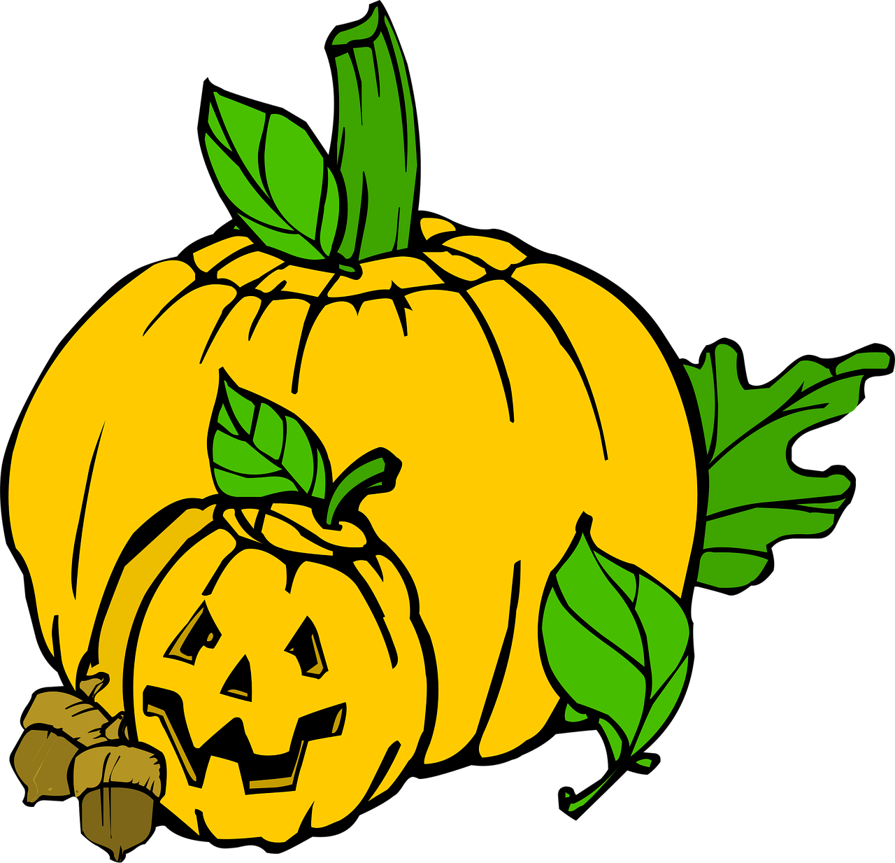 Labu Halloween Warna - Gambar vektor gratis di Pixabay - Pixabay