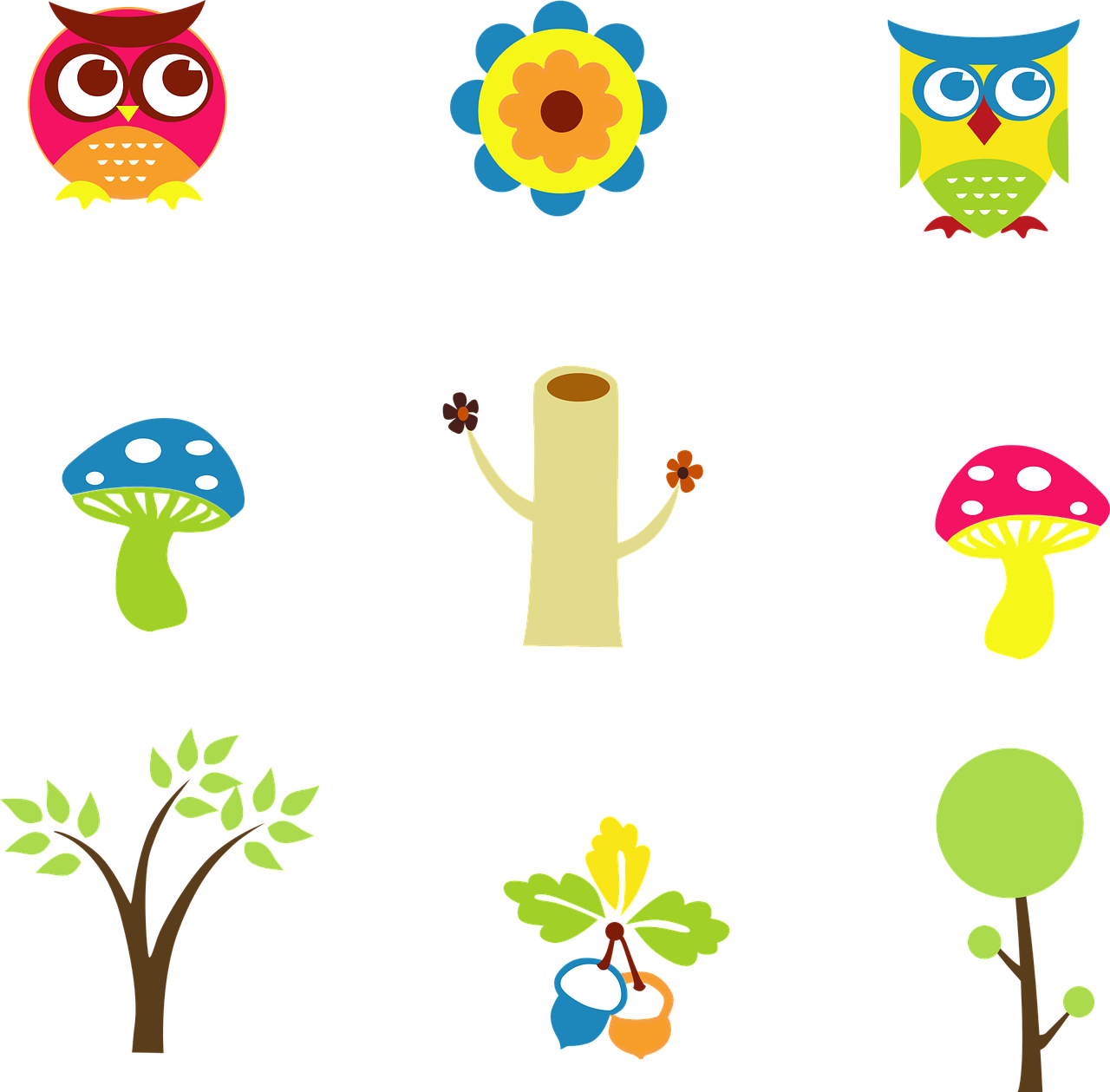Download Mushroom, Tree, Flower. Royalty-Free Vector Graphic - Pixabay