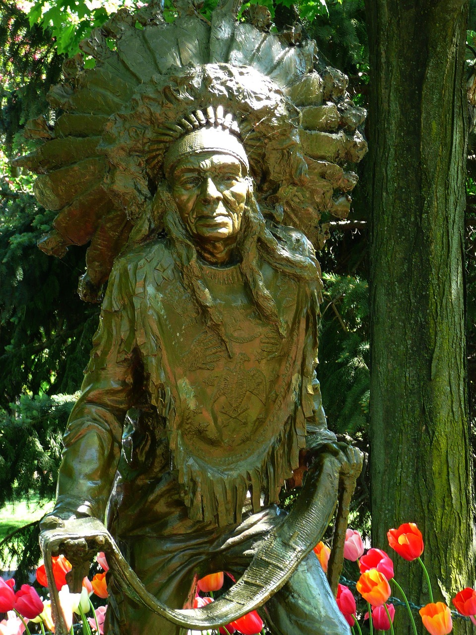 Statue Native American Indian - Free photo on Pixabay