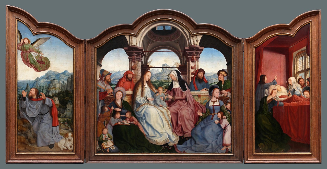 Triptych Polyptych Painting - Free photo on Pixabay