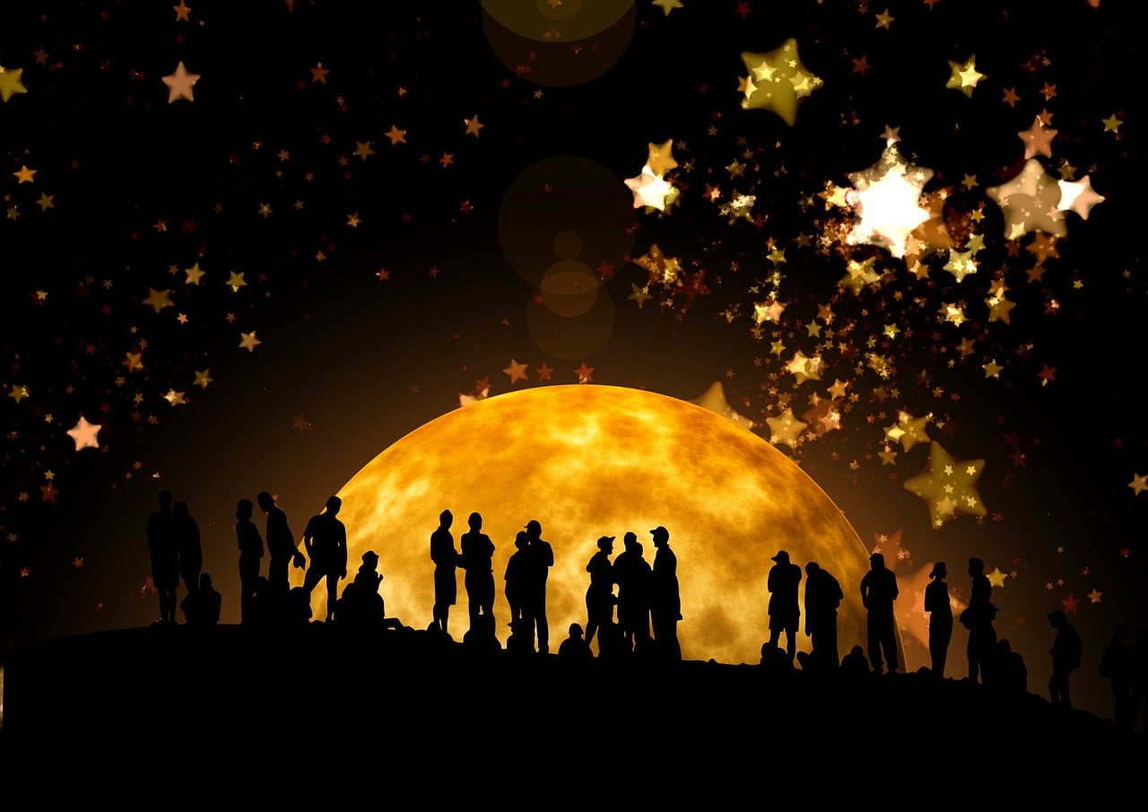 Download Night, Stars, Heaven. Royalty-Free Stock Illustration Image ...