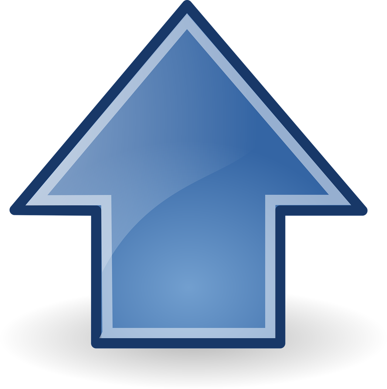 Up Arrow Icon Blue