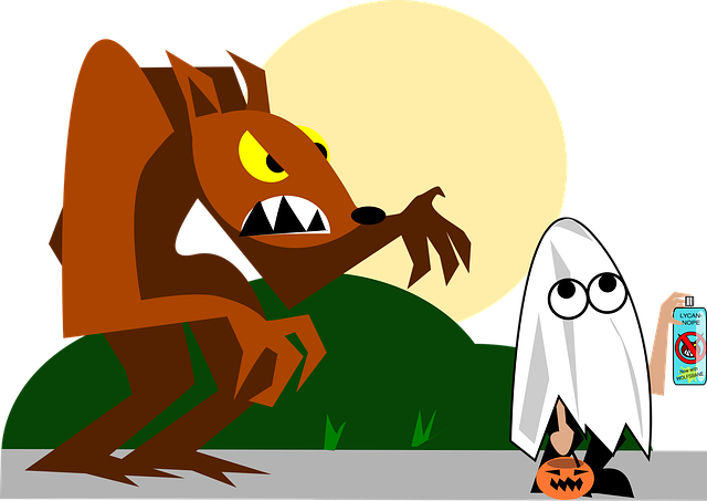 Download Werewolf, Ghost, Halloween. Royalty-Free Vector Graphic - Pixabay