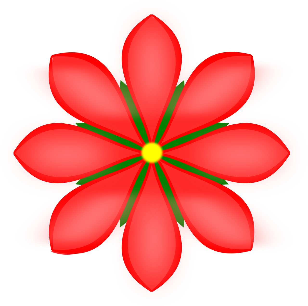 Flor Margarita Rojo · Gráficos Vectoriales Gratis En Pixabay