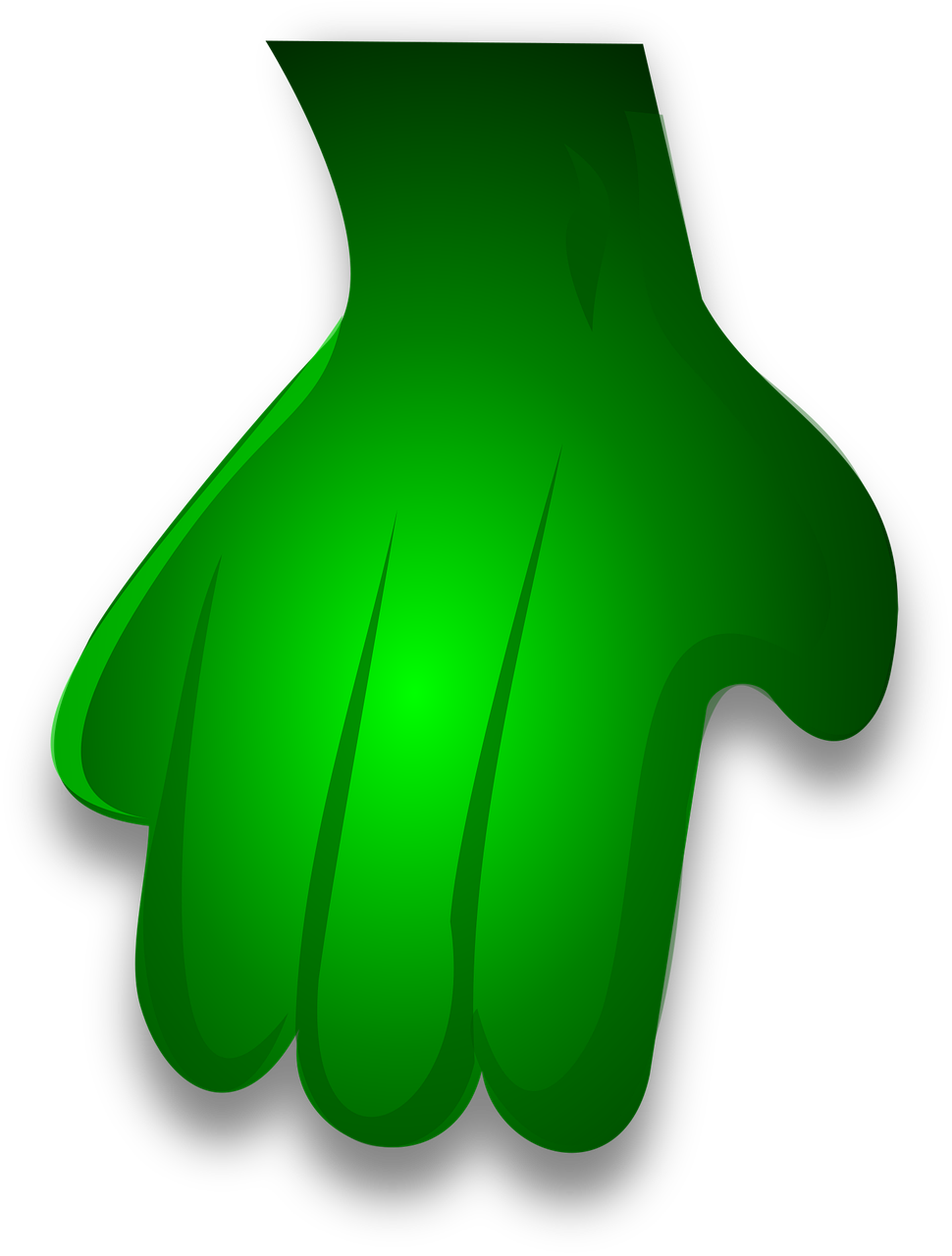 Green Hand - Free vector graphic on Pixabay