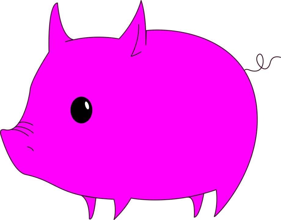 Pig Cute Magenta - Free vector graphic on Pixabay