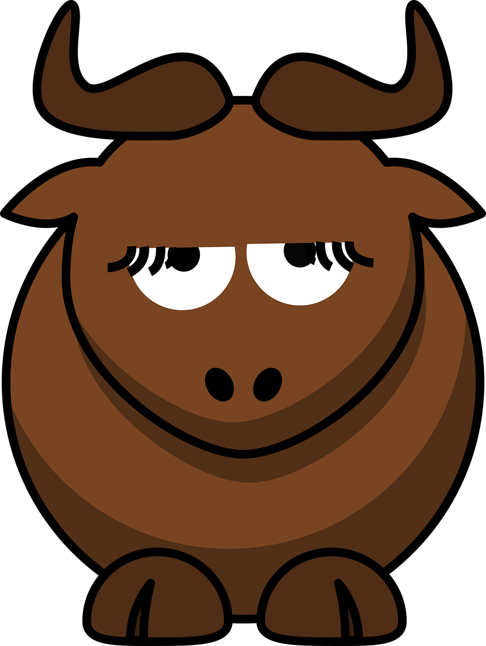 Gnu Animal Cute - Free vector graphic on Pixabay