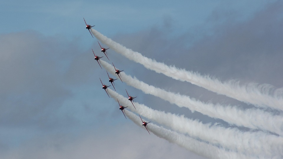 Planes Red Arrows Display - Free photo on Pixabay