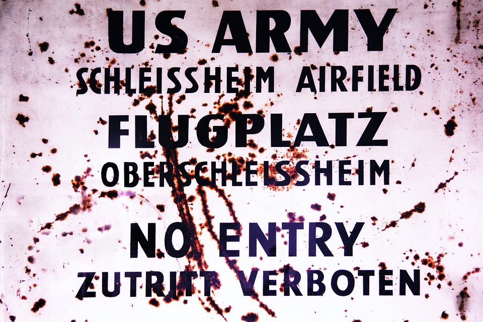 Sign Prohibitory Us Army Upper - Free photo on Pixabay