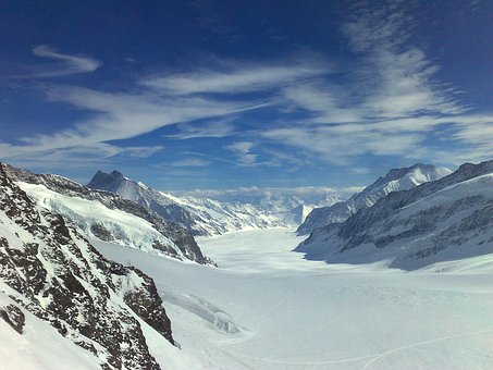 Glacier, Aletsch Glacier, Switzerland. Free Stock Video - Pixabay
