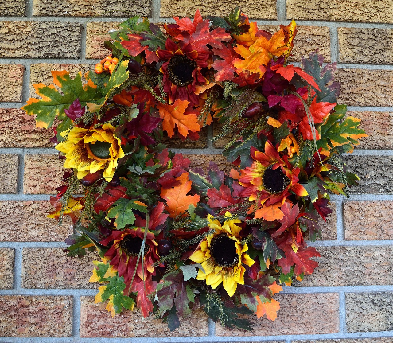 Wreath Autumn Leaves - Free photo on Pixabay