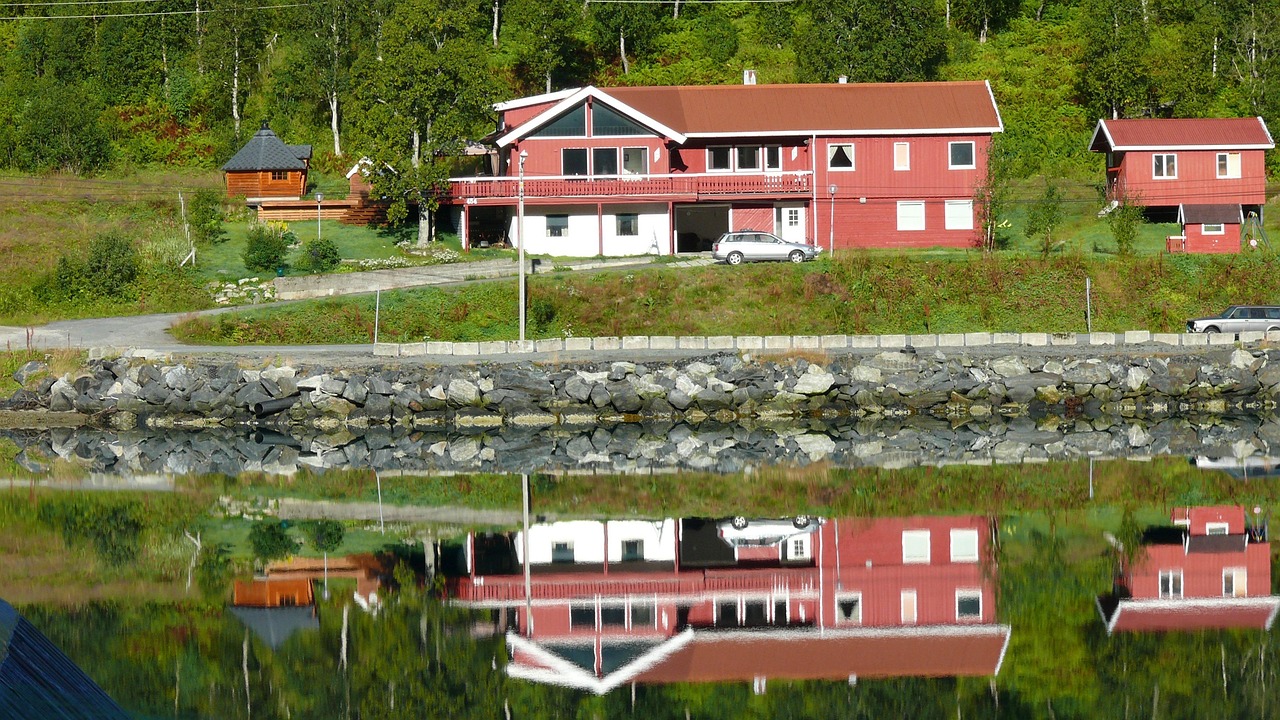 Fjord House Riverbank - Free photo on Pixabay - Pixabay