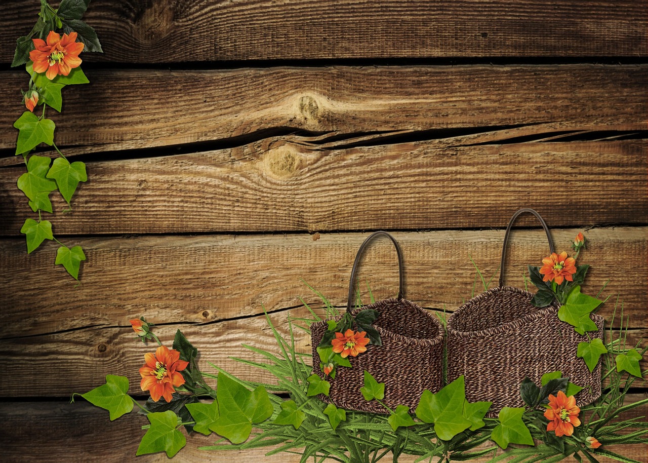 Flowers Rustic Baskets - Free photo on Pixabay - Pixabay