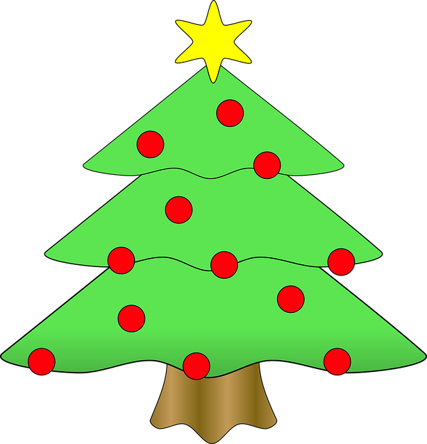 Modern Christmas Tree Clip Art