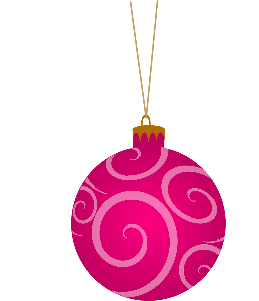 Pink Christmas Tree Clip Art