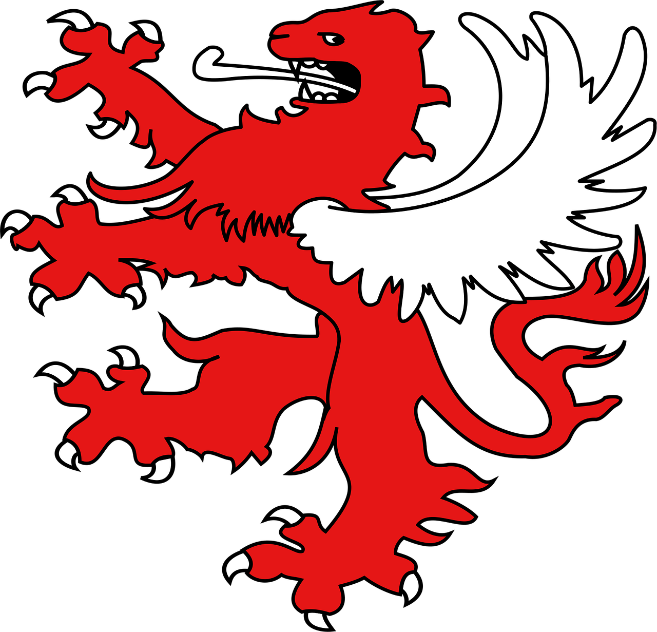 Lion With Wings Vector