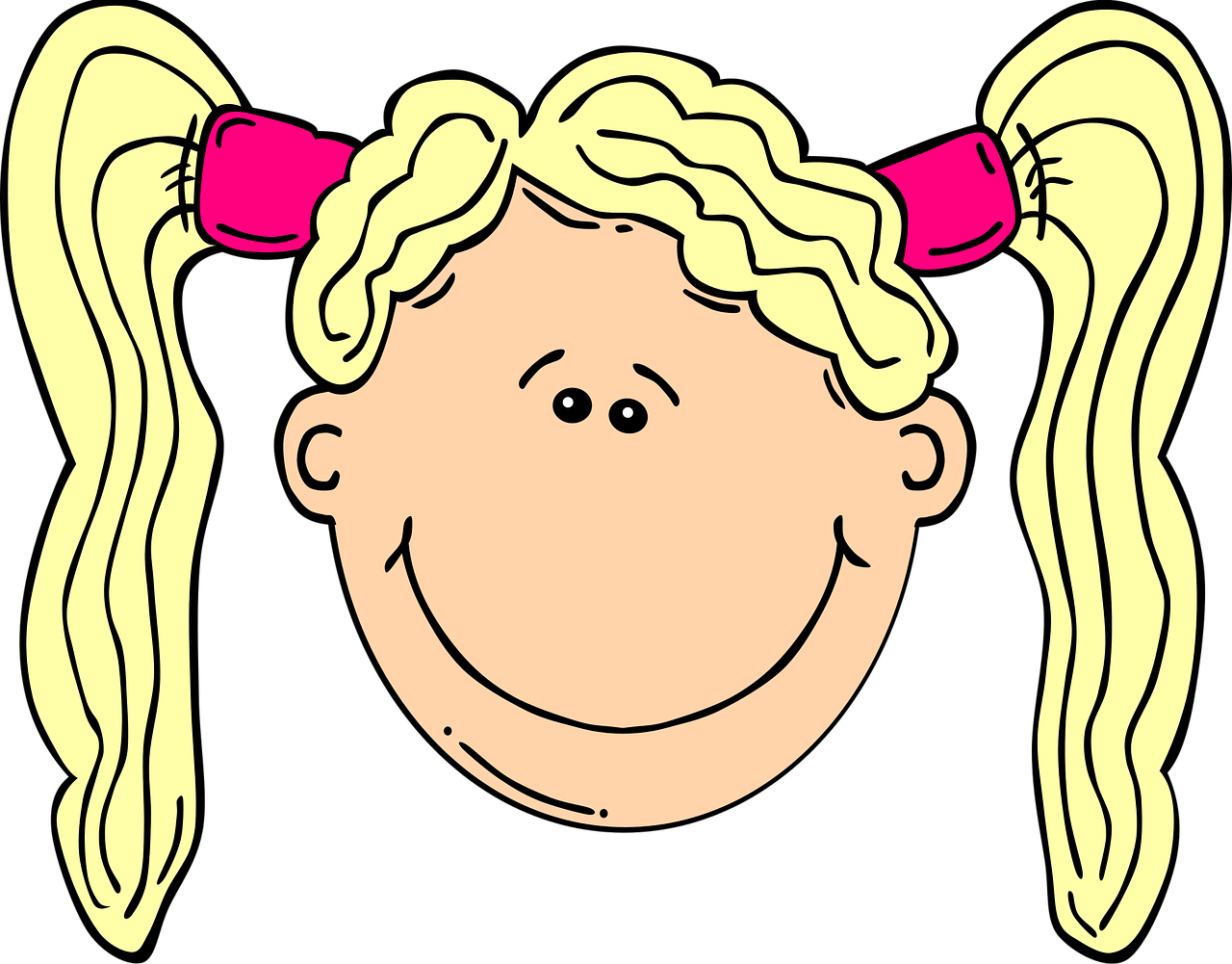 Download Happy Girl Blond Royalty Free Vector Graphic Pixabay