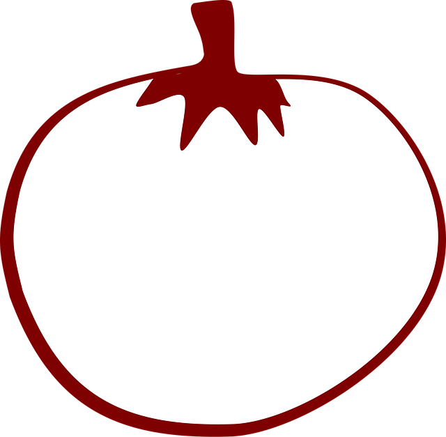 Tomato Red Outline - Free vector graphic on Pixabay