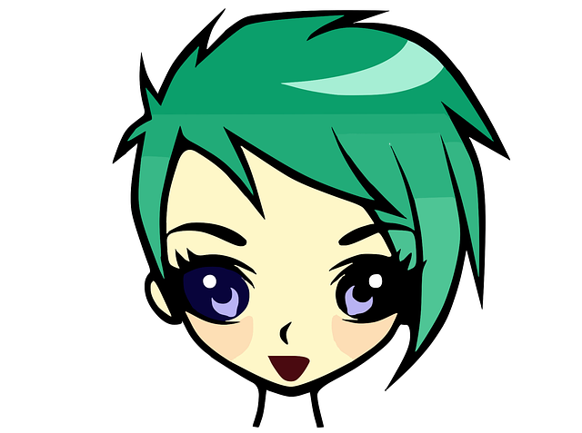 Download Green Hair, Girl, Young. Royalty-Free Vector Graphic - Pixabay