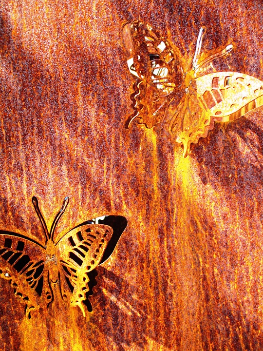 Butterflies Rust Artwork - Free photo on Pixabay - Pixabay