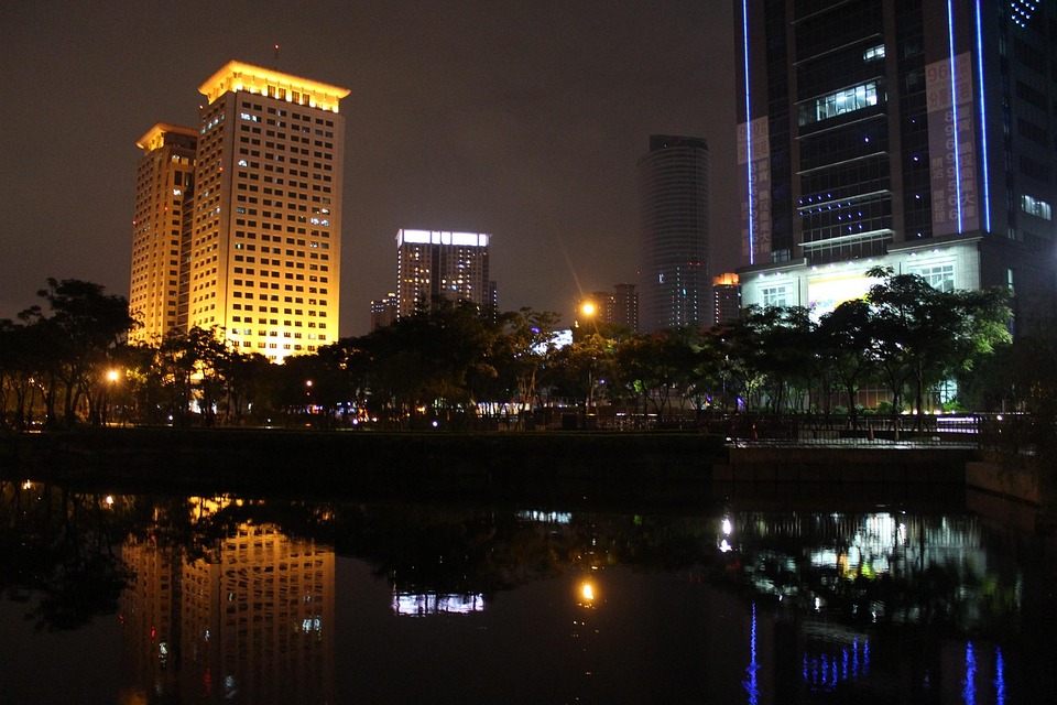 Night View Architecture Reflection - Free photo on Pixabay - Pixabay