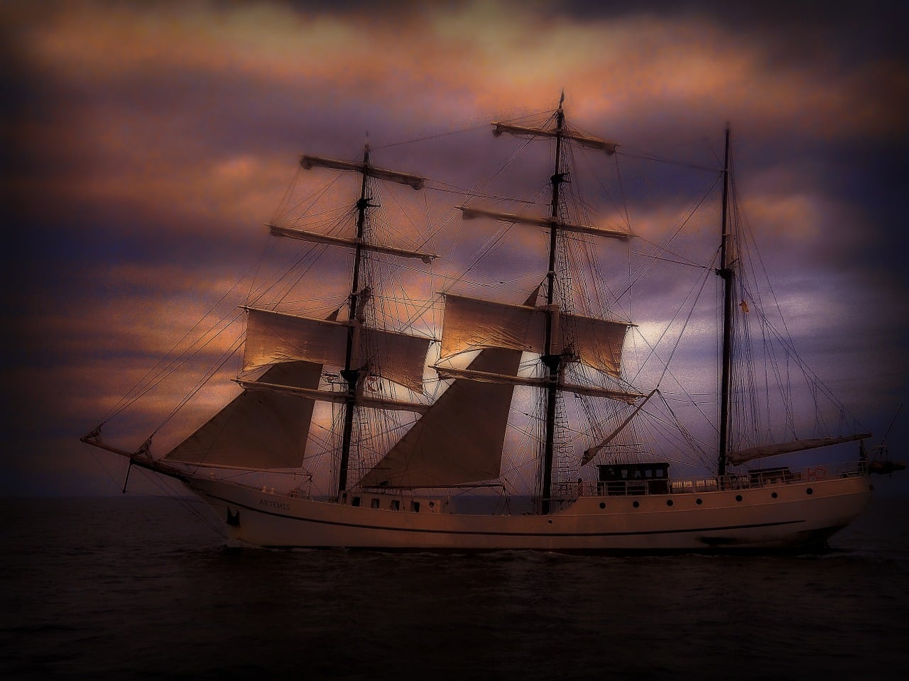 Download Sailing Vessel, Water, Ship. Royalty-Free Stock Illustration ...