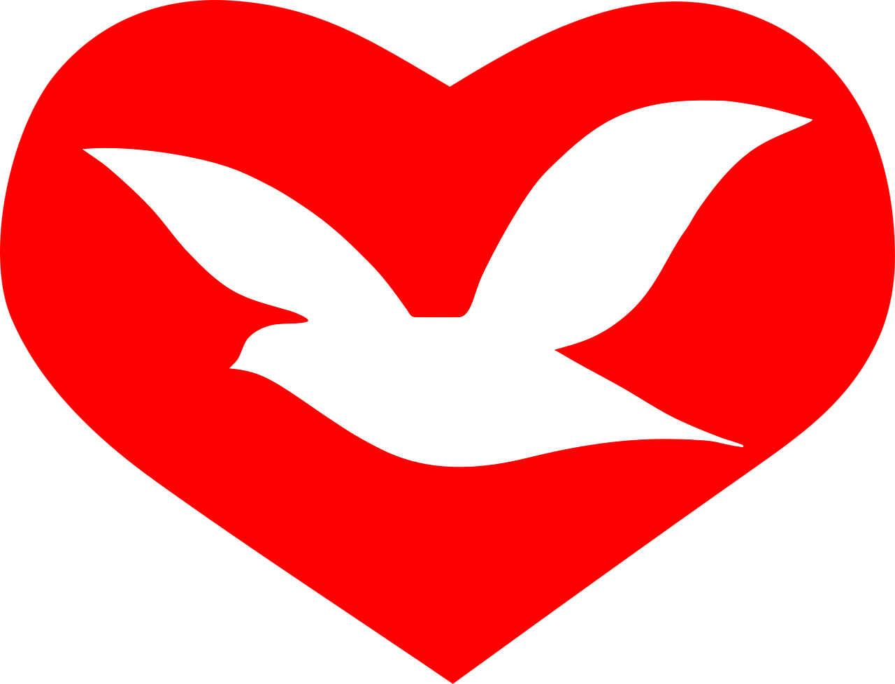 Religión Paloma Corazón La · Gráficos vectoriales gratis en Pixabay