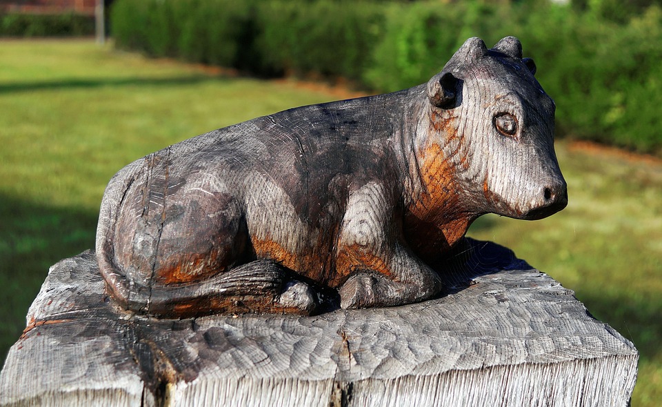 Wood Cow Carving - Free photo on Pixabay