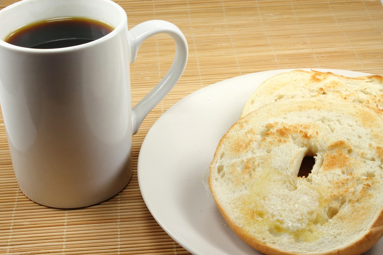 Coffee Bagel Breakfast - Free photo on Pixabay